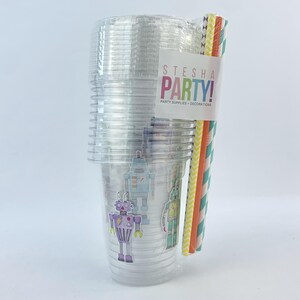 Robot Party Cups 12ct - Robot Birthday Decorations, Robot Party ...