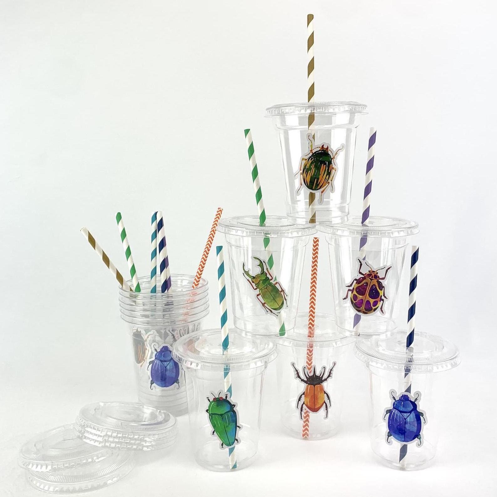 Beetle Party Cups - Bug Birthday Decorations, Insect Party Supplies ...