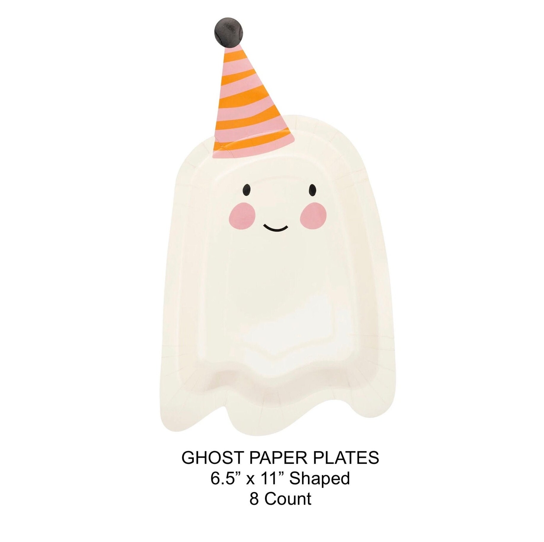 Party Ghost Plates - Halloween Party Supplies, Boo Birthday Decorations ...