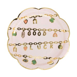 Good Luck Charm Plates - Lucky Charm Birthday Plates, Shamrock Party ...
