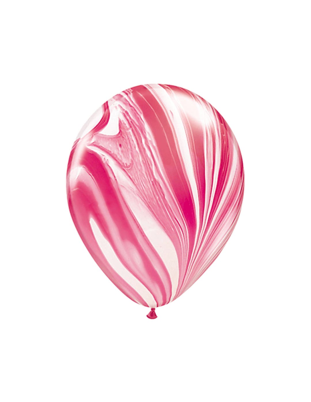 5 Red Marble Balloons - Red Birthday Balloons, Red Balloons, Agate ...