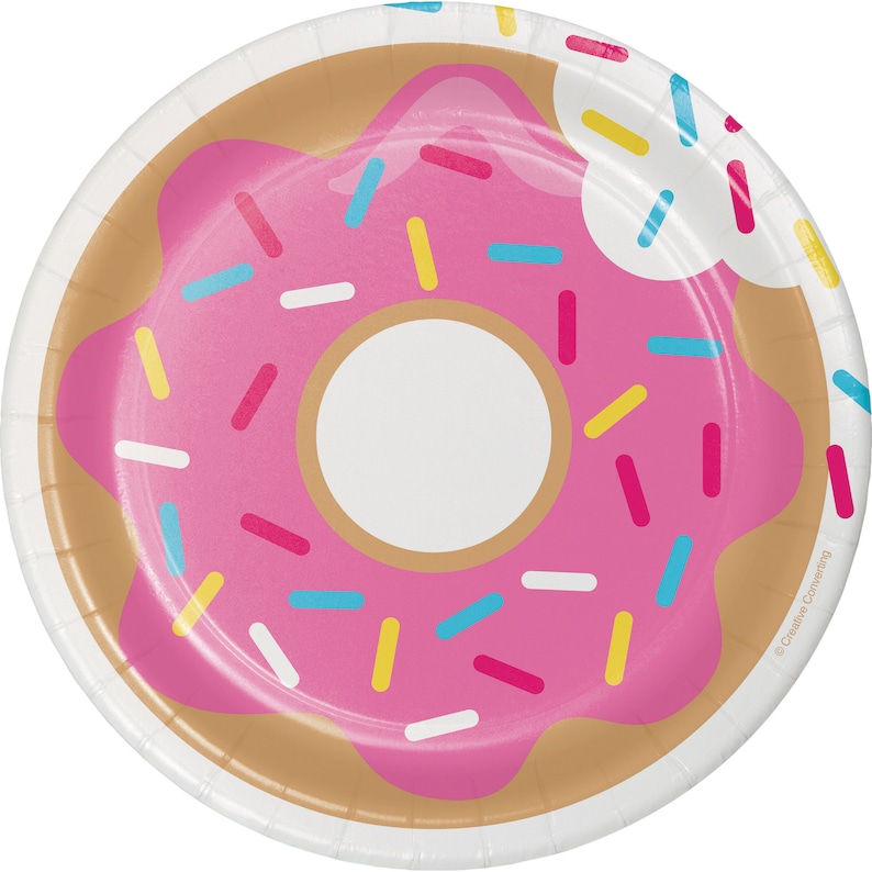 Donut Plates Donut Party Donut Birthday Cupcake Party - Etsy