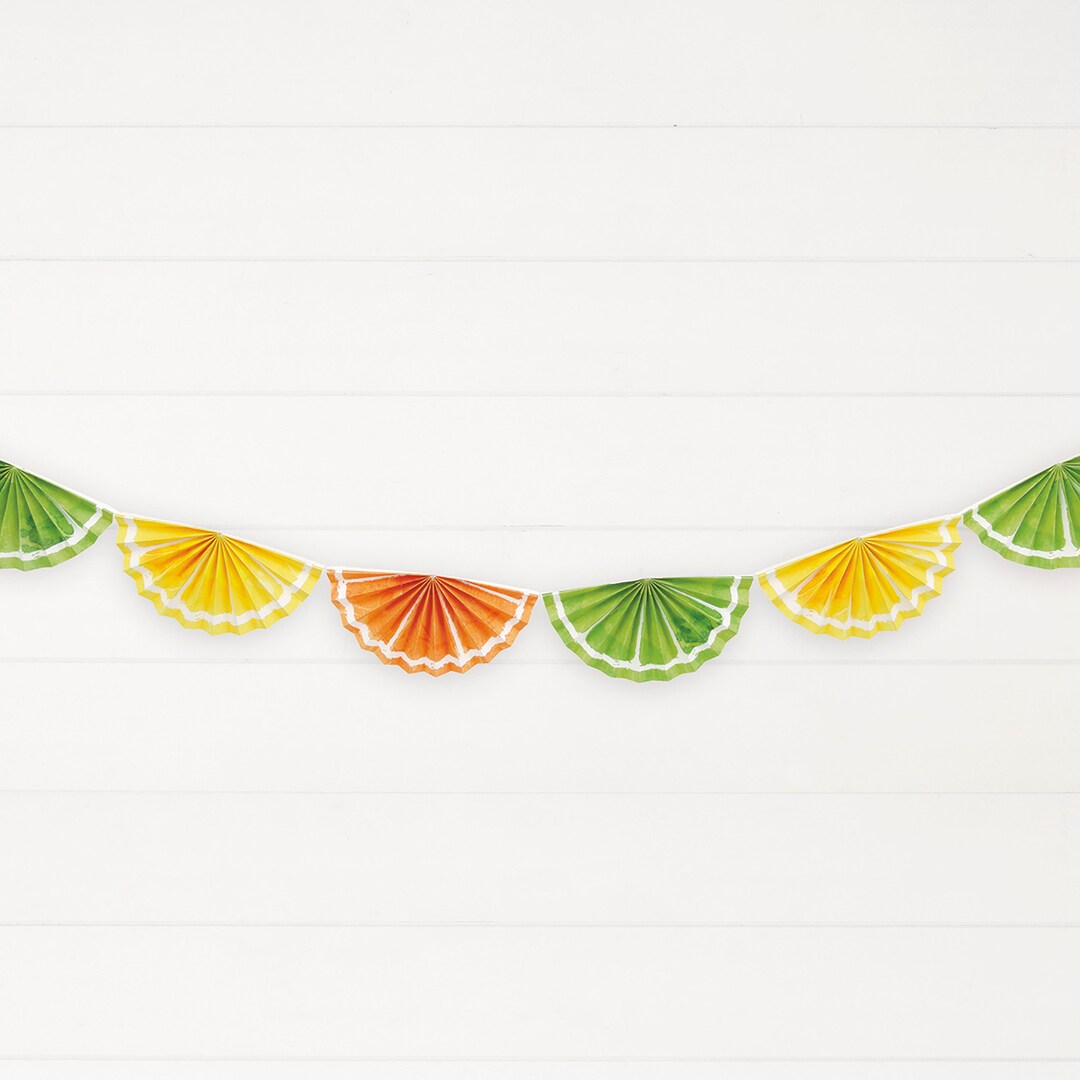Citrus Party Garland - Fruit Birthday Banner, Tutti Fruitti Party ...