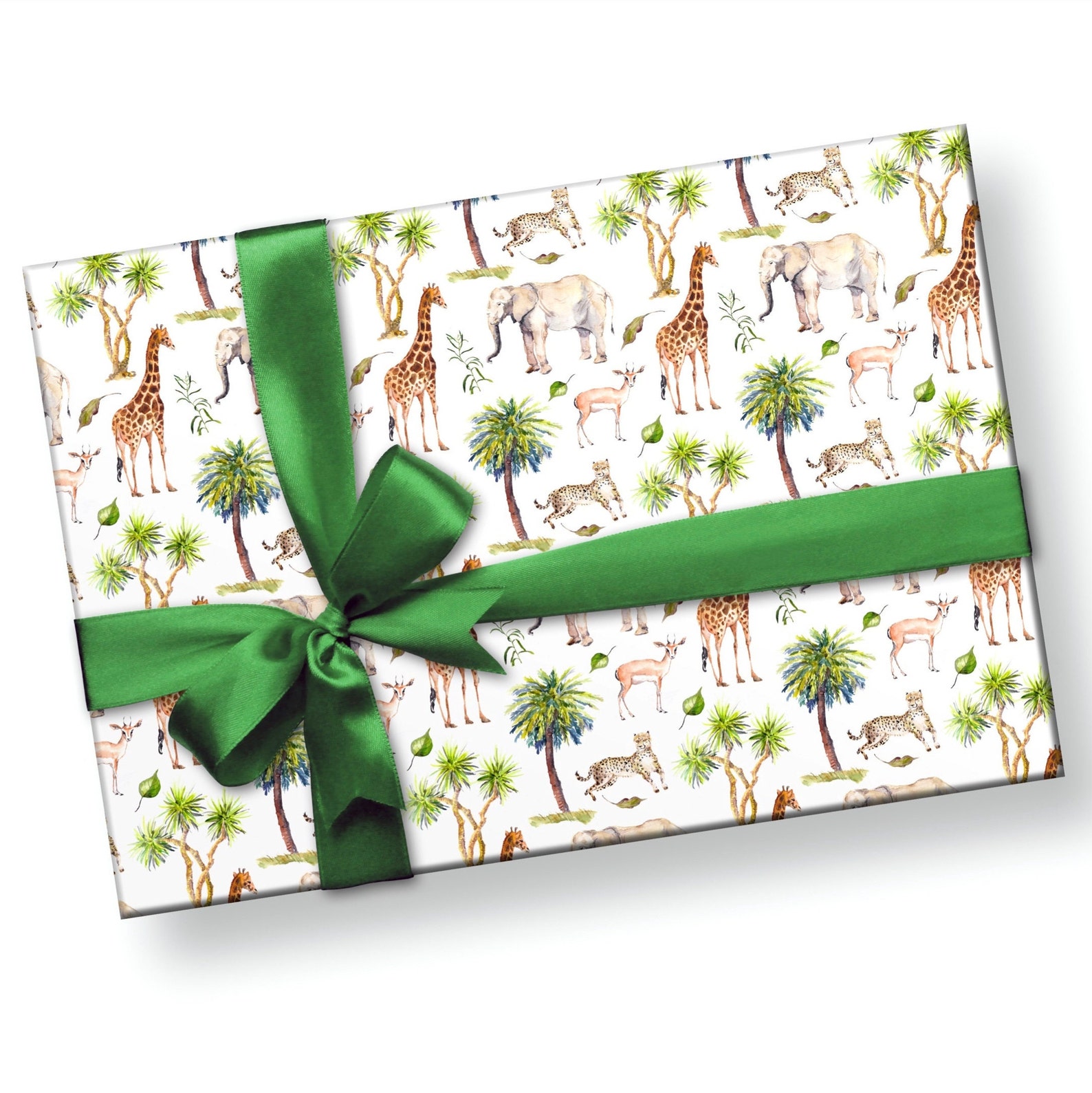 Safari Wrapping Paper - Safari Baby Shower, Jungle Baby Shower, Safari ...