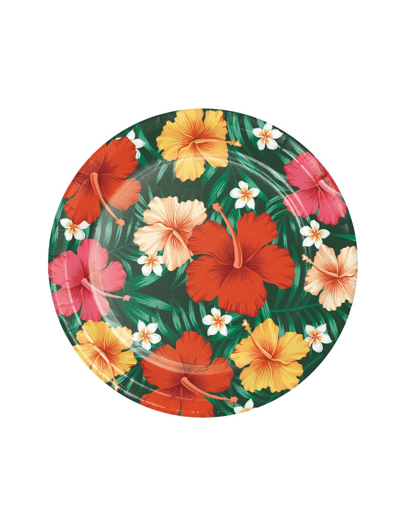 Aloha Party Plates Hawaiian Party Tropical Bachelorette | Etsy