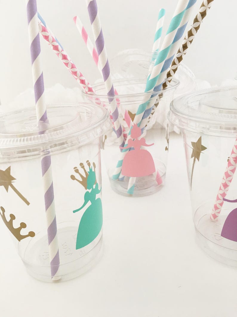 Princess Party Cups Princess Birthday Princess Baby Shower - Etsy