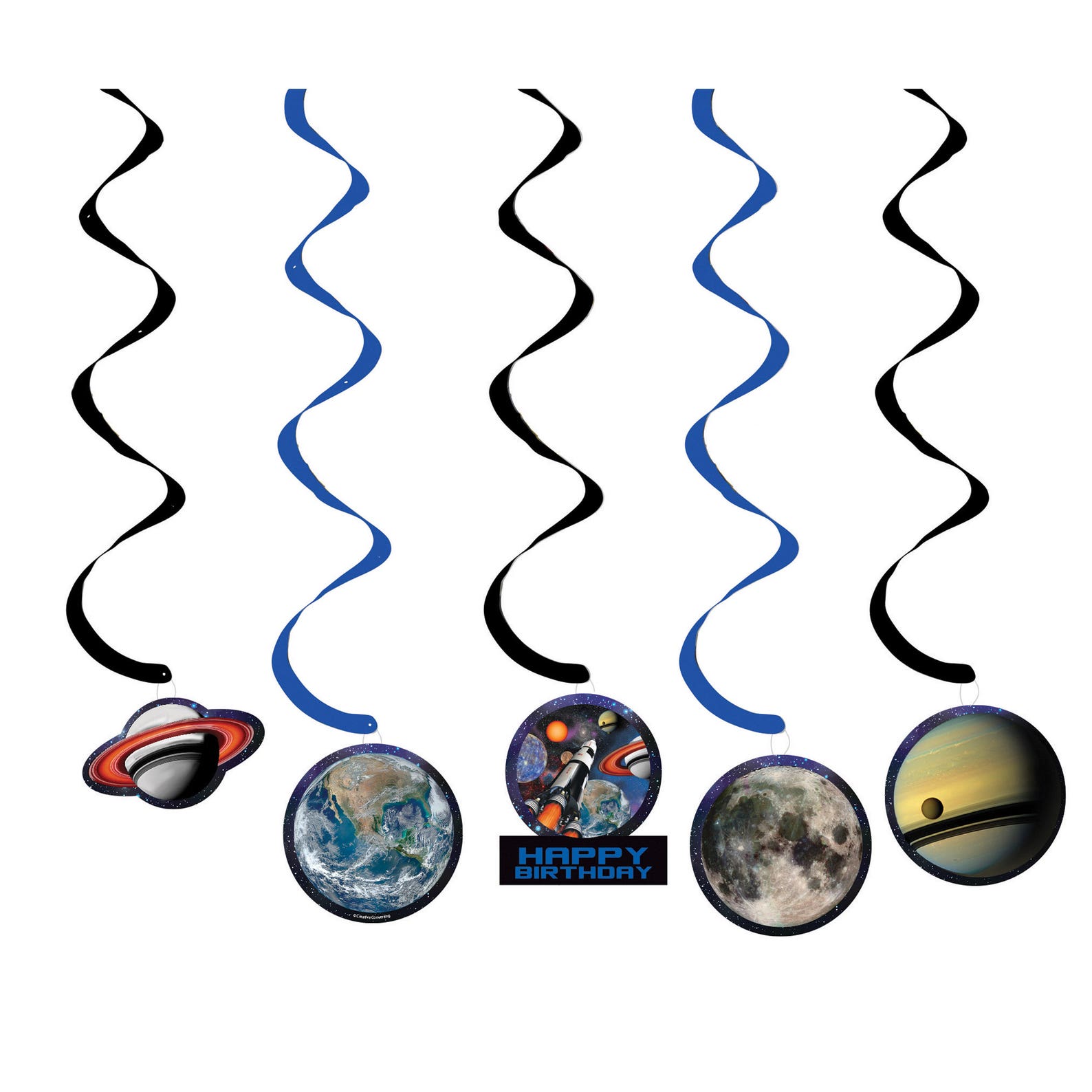 Galaxy Hanging Decorations - Space Party Decorations, Alien Birthday ...