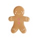 Gingerbread Man Plates - Holiday Party Plates, Pink Gingerbread Party ...