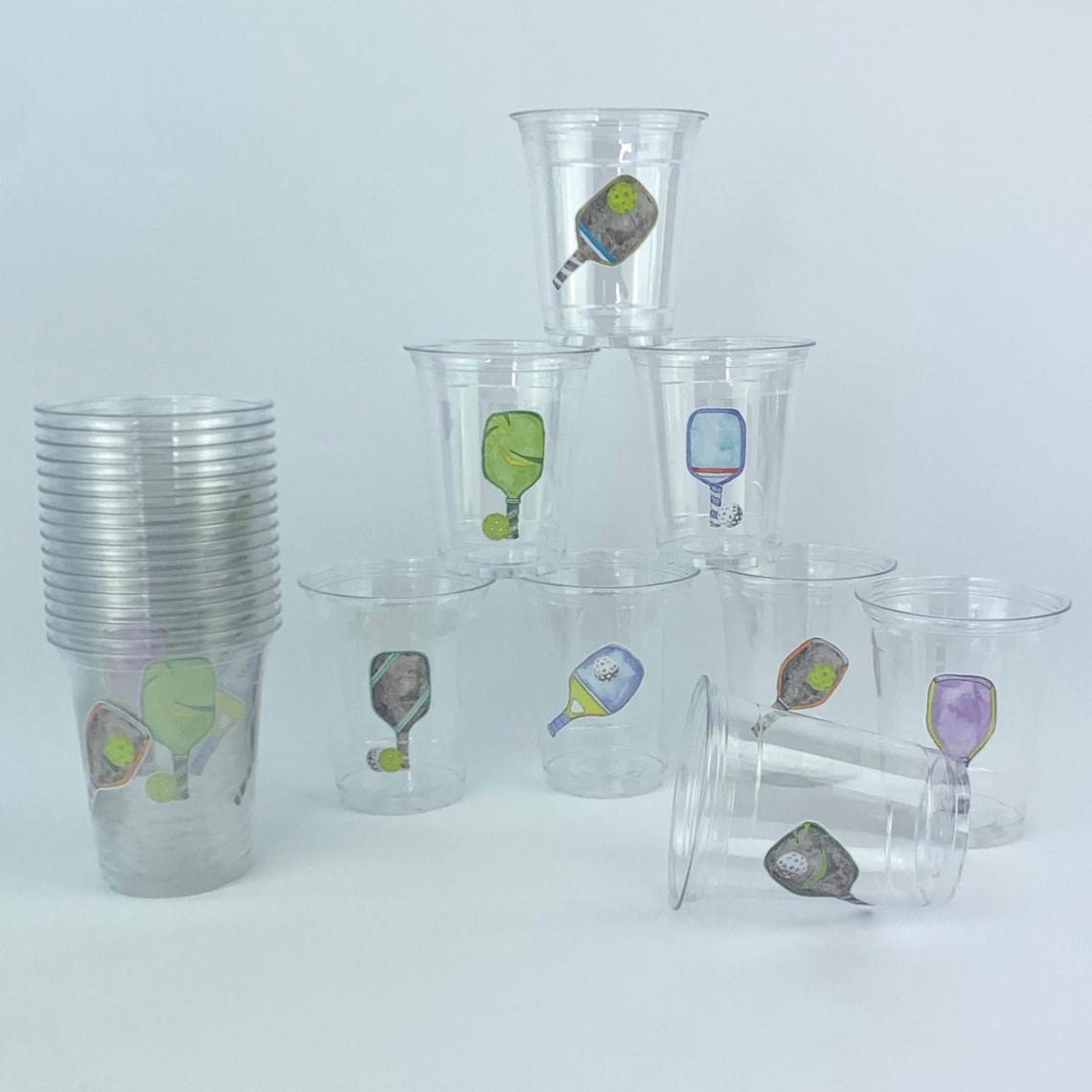Pickleball Cups 24ct - Pickleball Party Supplies, Pickleball Party ...