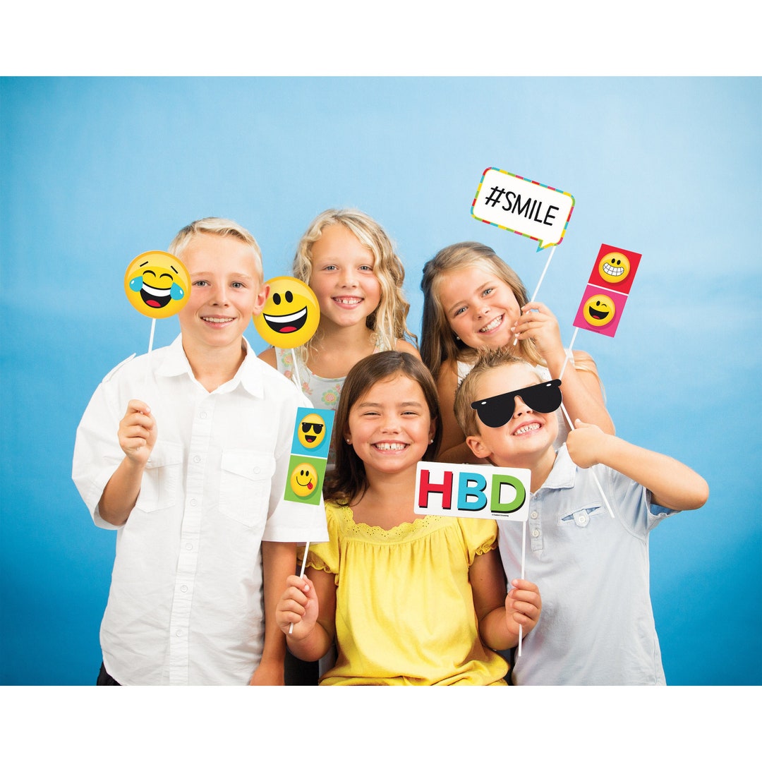Emoji Photo Props - Emoji Birthday Favors, Emoji Party Decorations ...