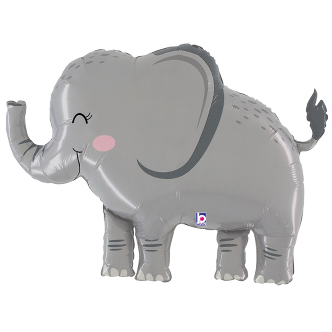 Elephant Party Balloon - Safari Birthday Balloon, Circus Party ...