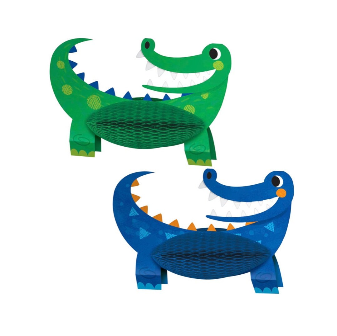 Alligator Party Centerpiece - Alligator Party Decorations, Alligator ...