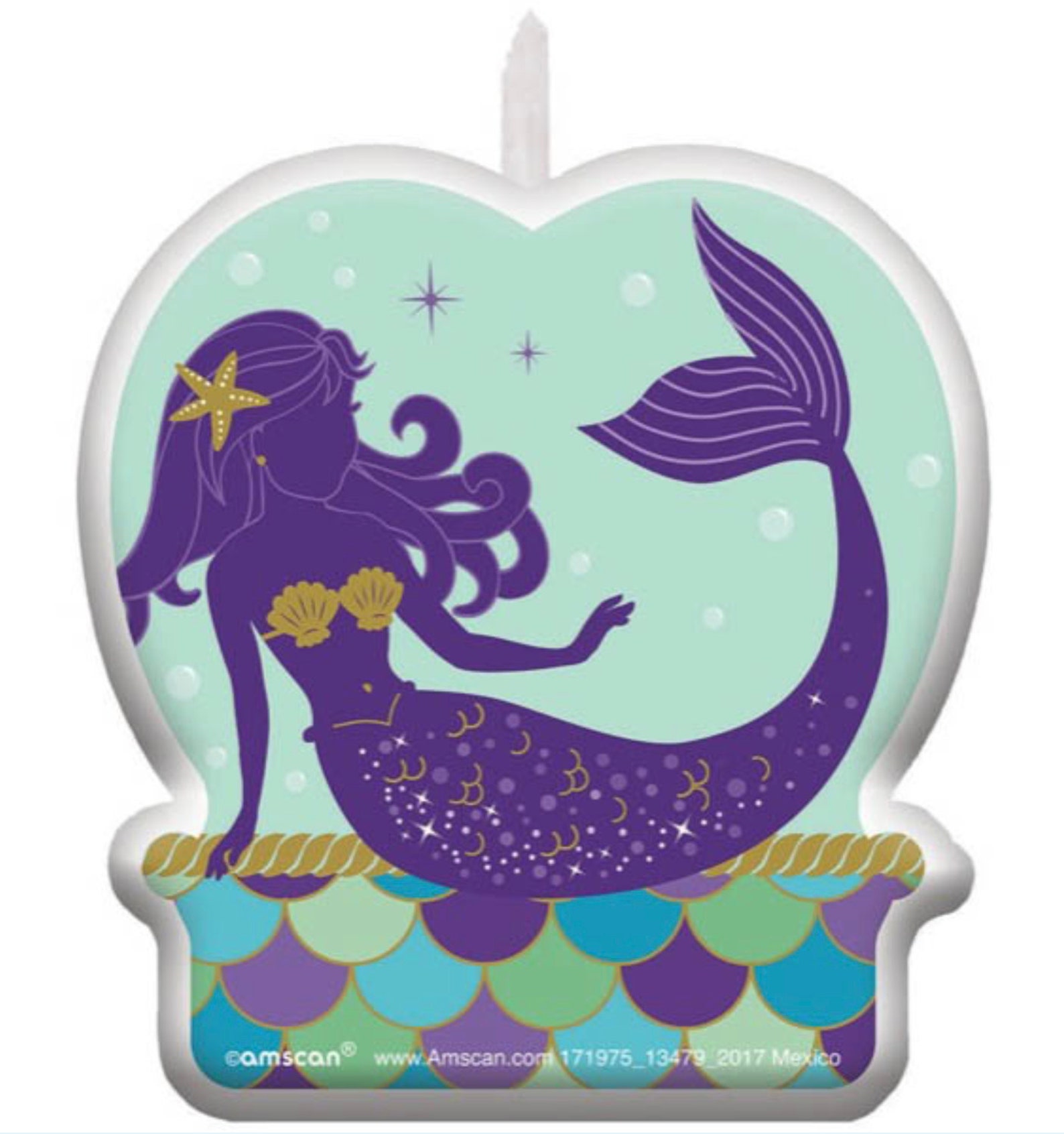 Mermaid Candle - Mermaid Birthday, Mermaid Party, Mermaid Baby Shower ...