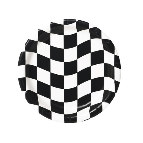 7 Checkered Flag Plates Race Car Birthday Party - Etsy