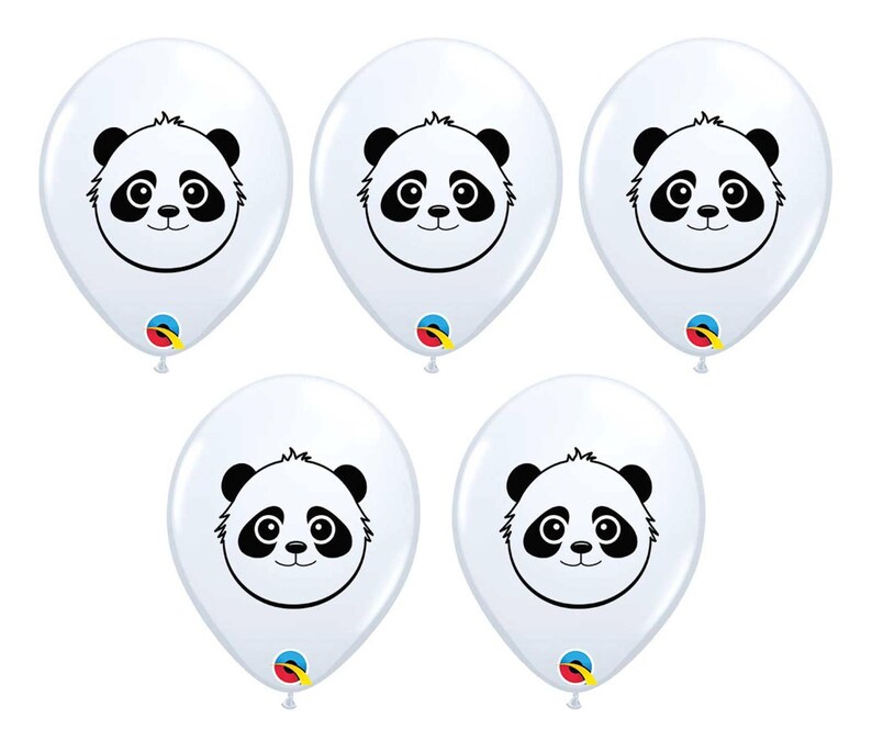 5 Panda Balloons Panda Party Balloons Panda Birthday Panda - Etsy