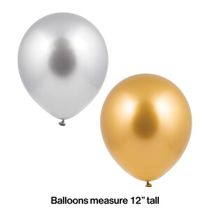 Metallic Balloons - Silver & Gold Balloons, Birthday Balloons, Balloon ...