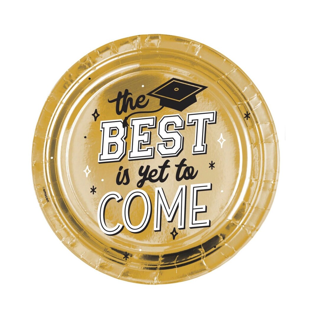 10" Graduation Plates - Graduation Party Plates, 2025 Grad Night Party ...