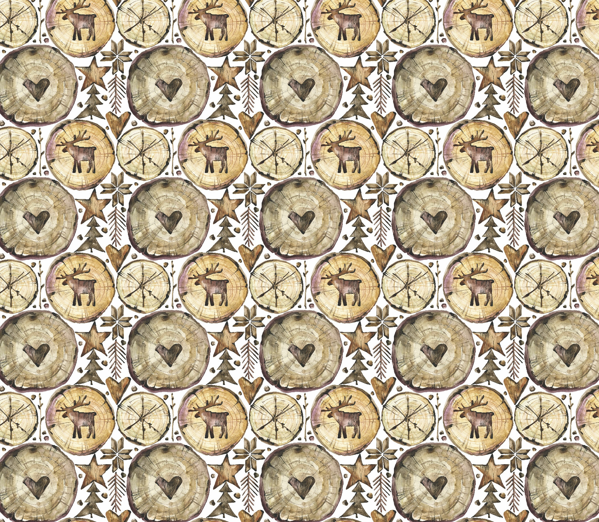 Rustic Wrapping Paper Tree Wrapping Paper Christmas Gift - Etsy