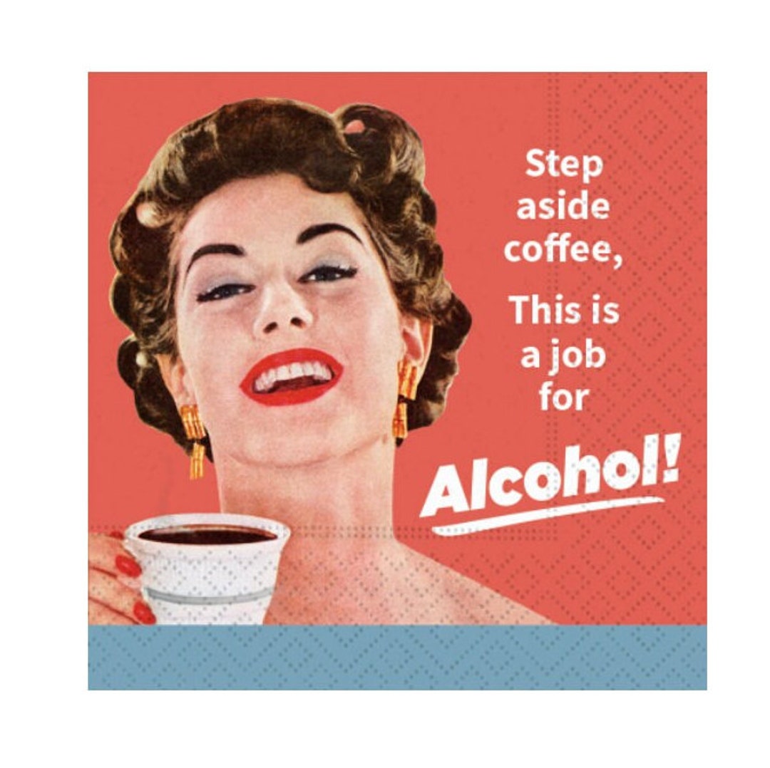 Alcohol Napkins 20ct - Funny Cocktail Napkins - Etsy