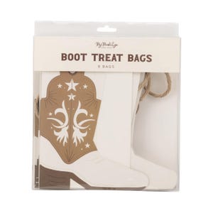 Cowboy Boot Treat Boxes 8ct - Western Party Favors, Paper Favor Boxes ...