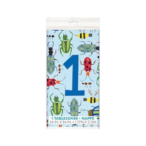 Bug First Birthday Tablecloth - Insect Birthday, First Birthday Party ...
