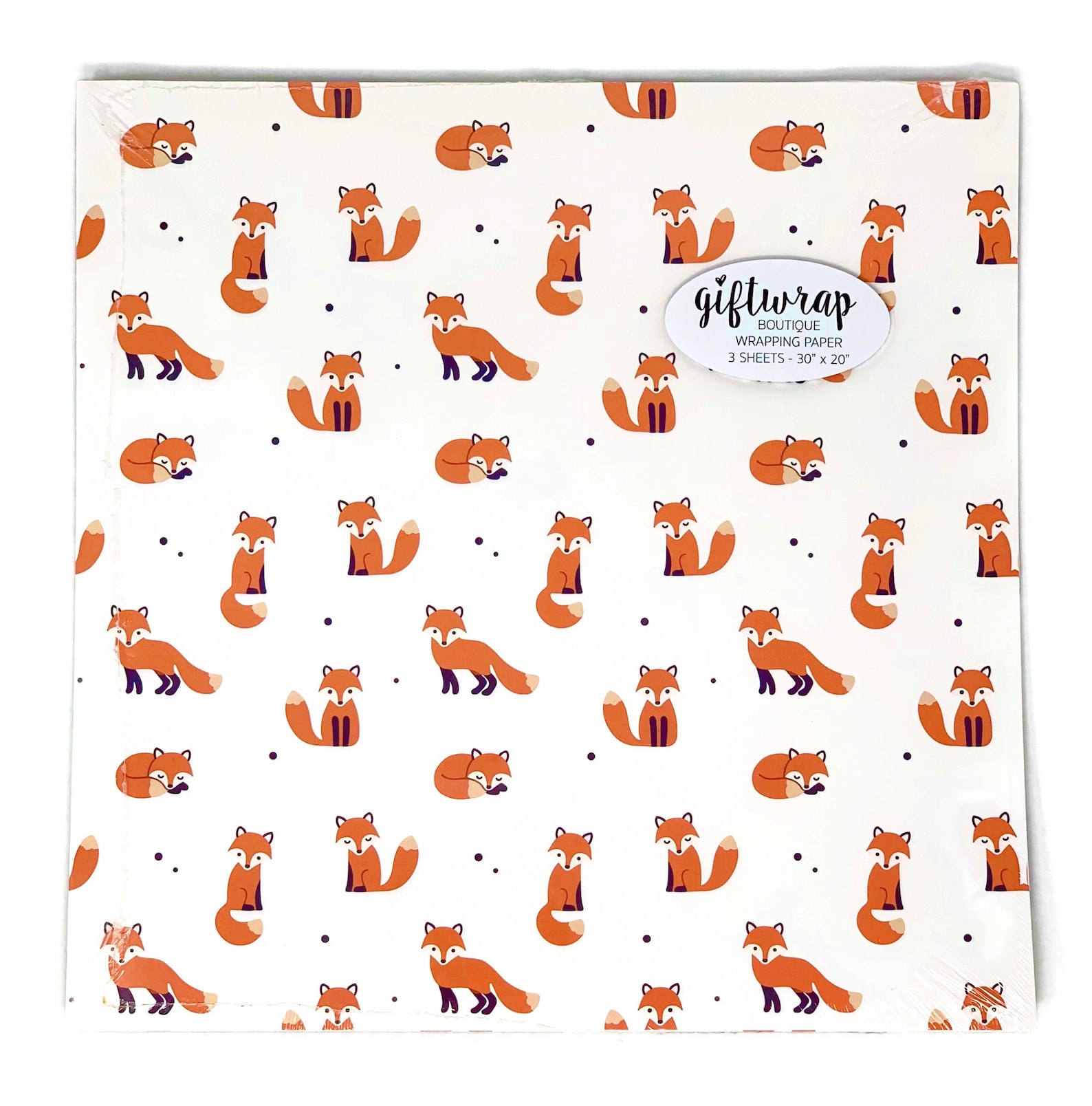 Fox Wrapping Paper Woodland Wrapping Paper Christmas | Etsy
