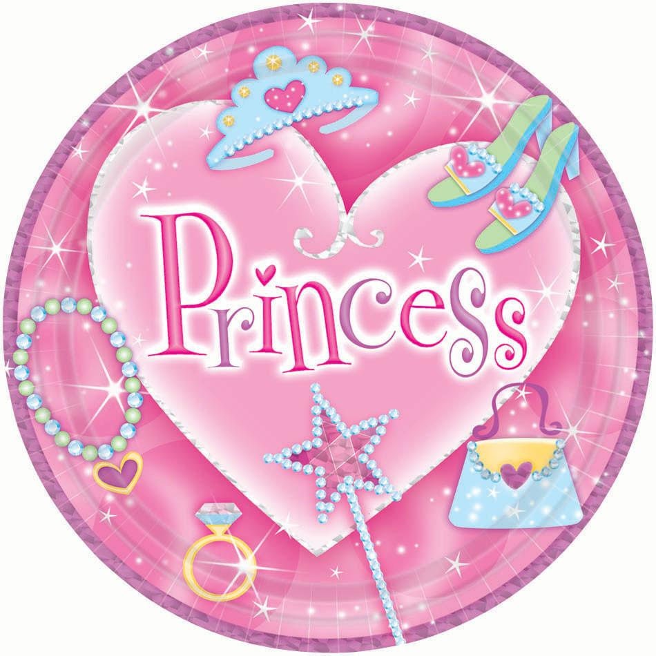 Princess Plates Princess Birthday Princess Party Princess - Etsy
