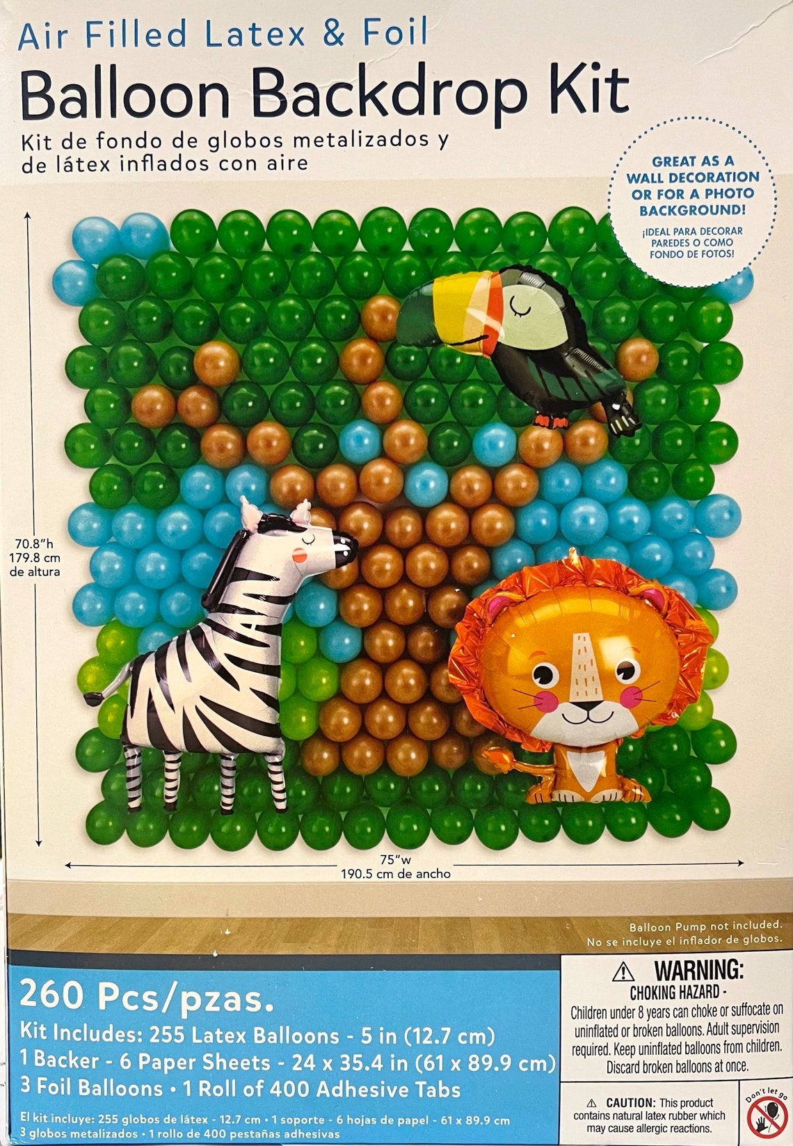 Safari Balloon Backdrop Kit - Safari Balloon Centerpiece, Safari Party ...