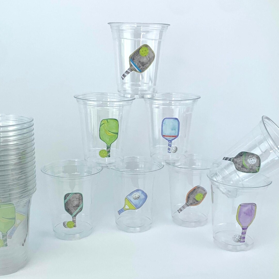 Pickleball Cups 24ct - Pickleball Party Supplies, Pickleball Party ...