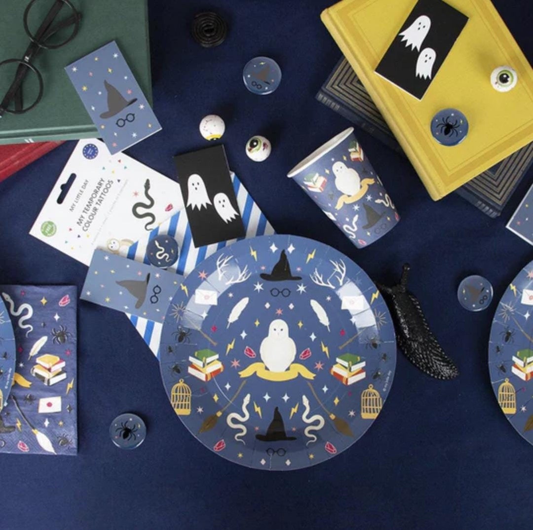 Wizard Party Plates - Wizard Birthday Decorations, Magic Party Supplies ...