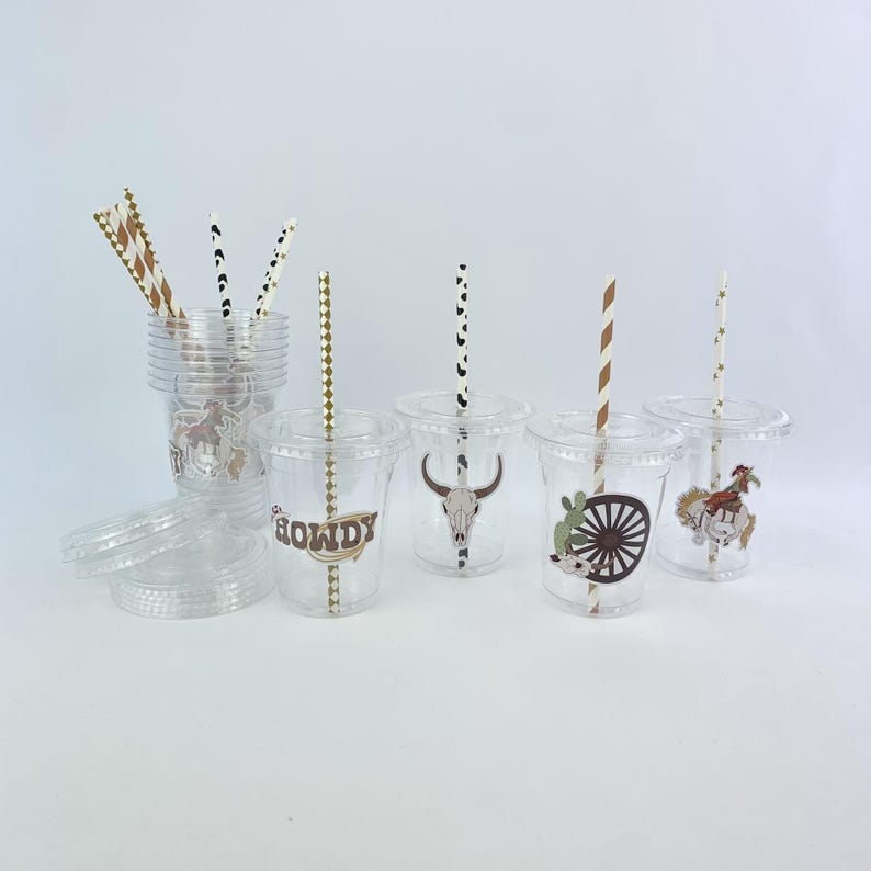 Wild West Party Cups 12ct - Cowboy Party Supplies, Howdy Birthday ...