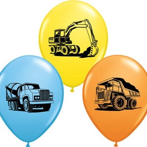 Construction Party Balloons - Construction Party Decorations ...