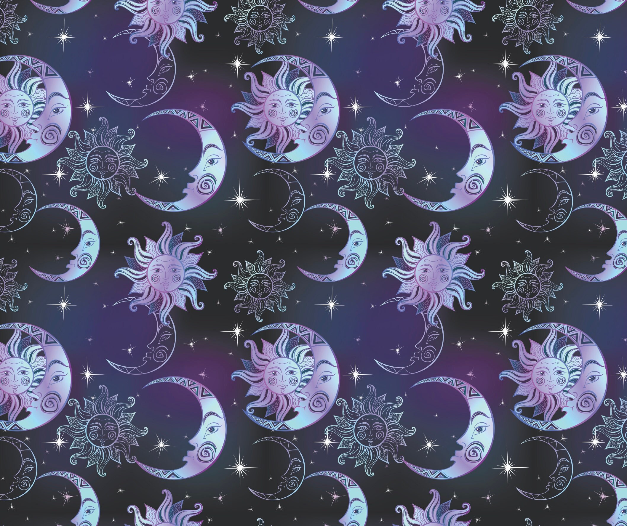 Celestial Gift Wrap Celestial Wrapping Paper Zodiac Gift - Etsy