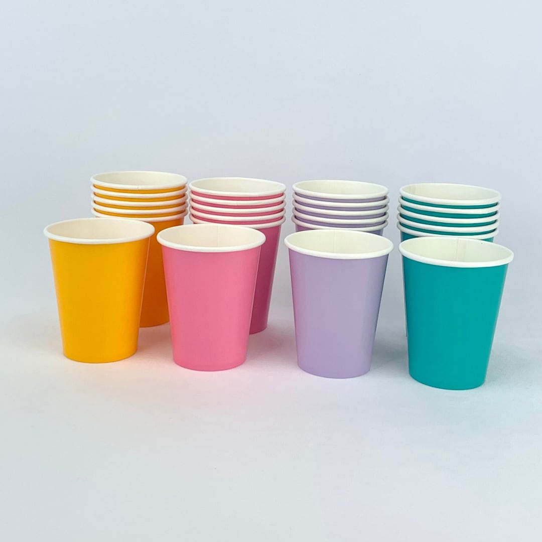 24ct Paper Cups, Birthday Cups, Groovy Birthday, Retro Party, Birthday ...