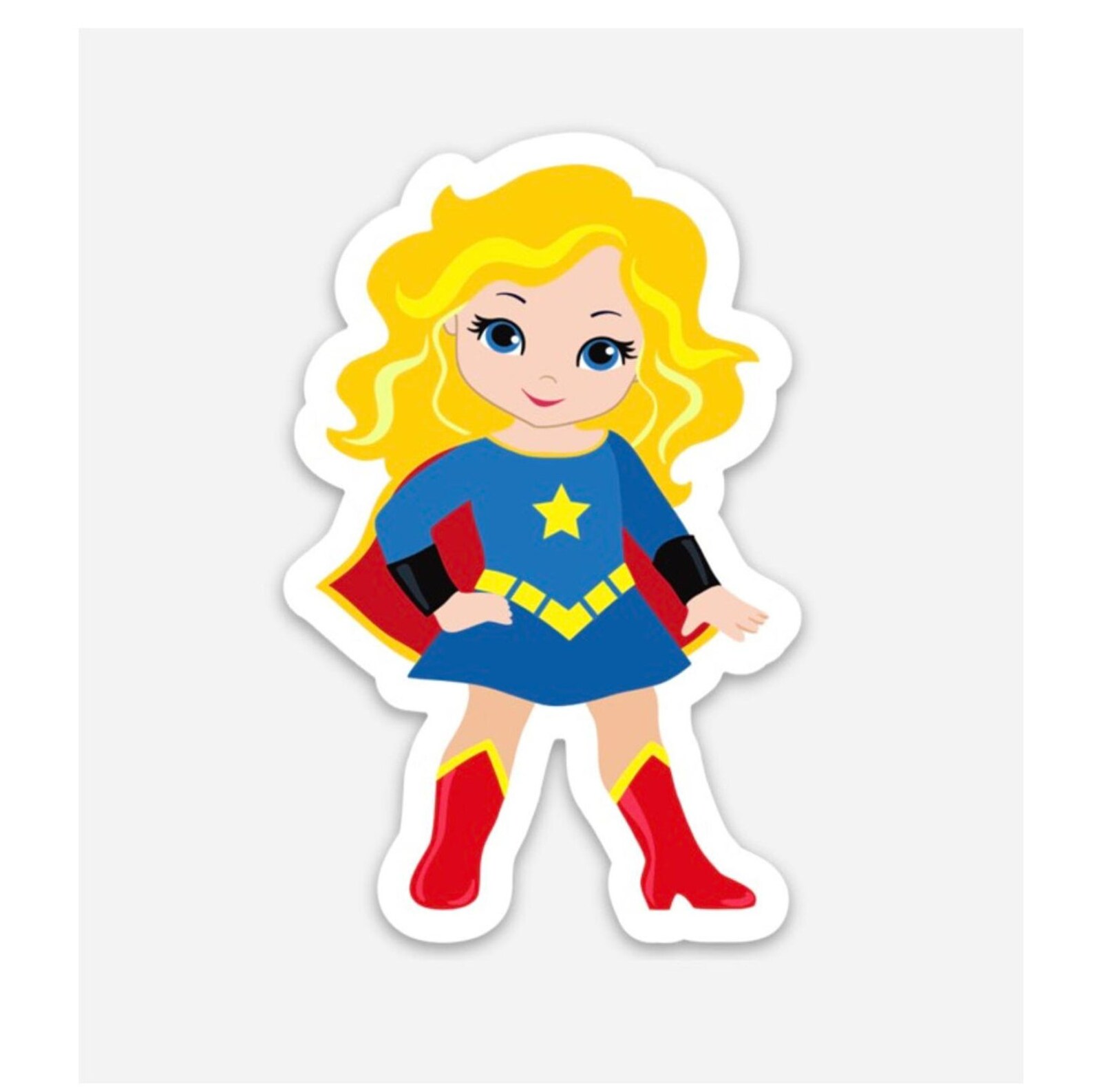 Supergirl Sticker Laptop Sticker Water Bottle Decal Bumper - Etsy