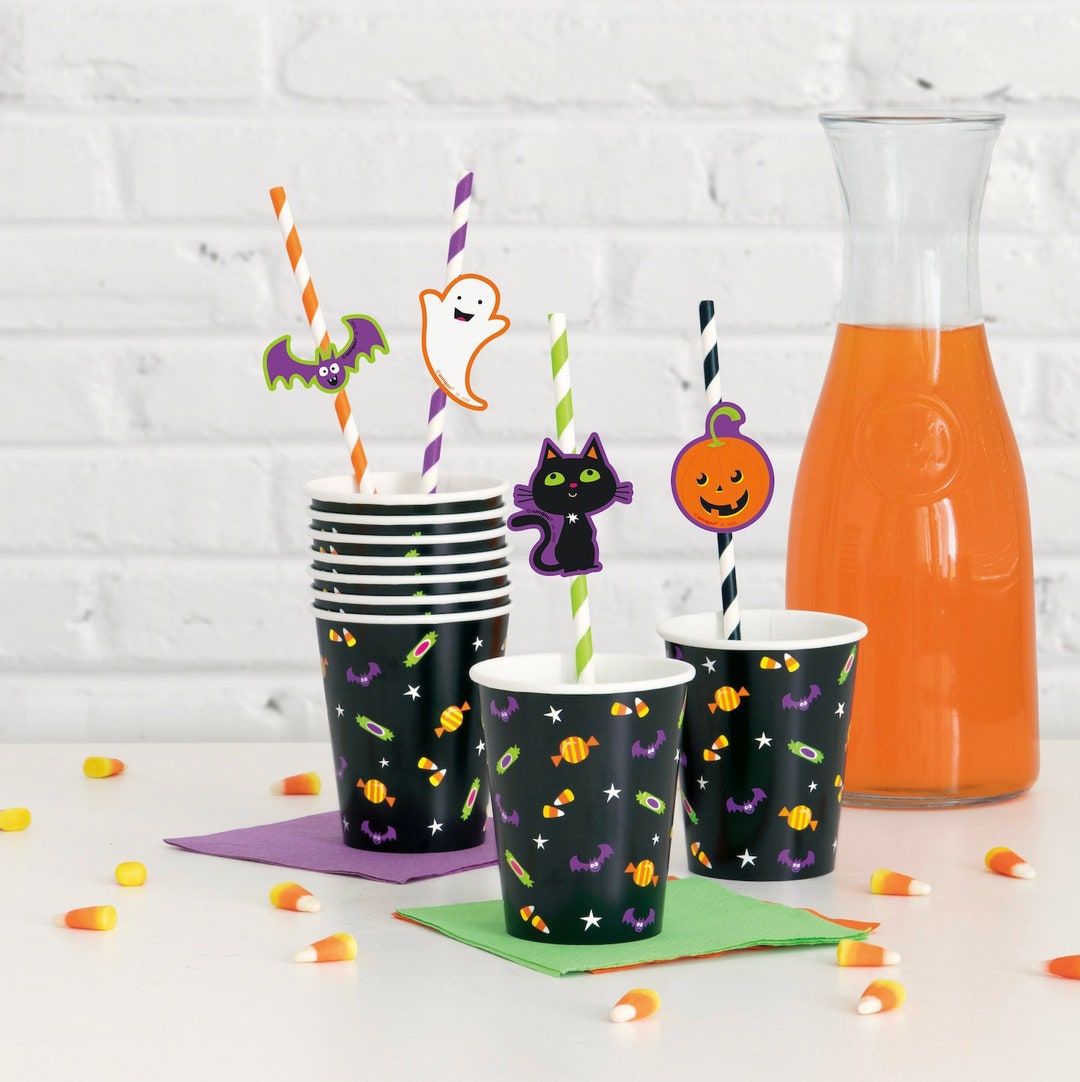 Halloween Party Straws - Halloween Party Decorations, Kids Halloween ...