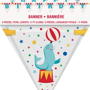 Circus Party Banner - Circus Birthday, Circus Party Decorations, Circus ...