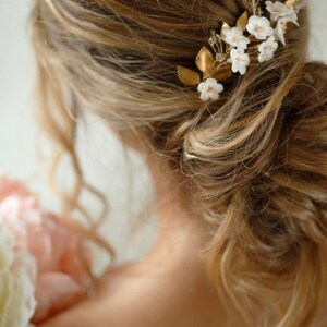 MILA Floral Bridal Comb, Wedding Hair Comb, Bridal Headpiece - Etsy