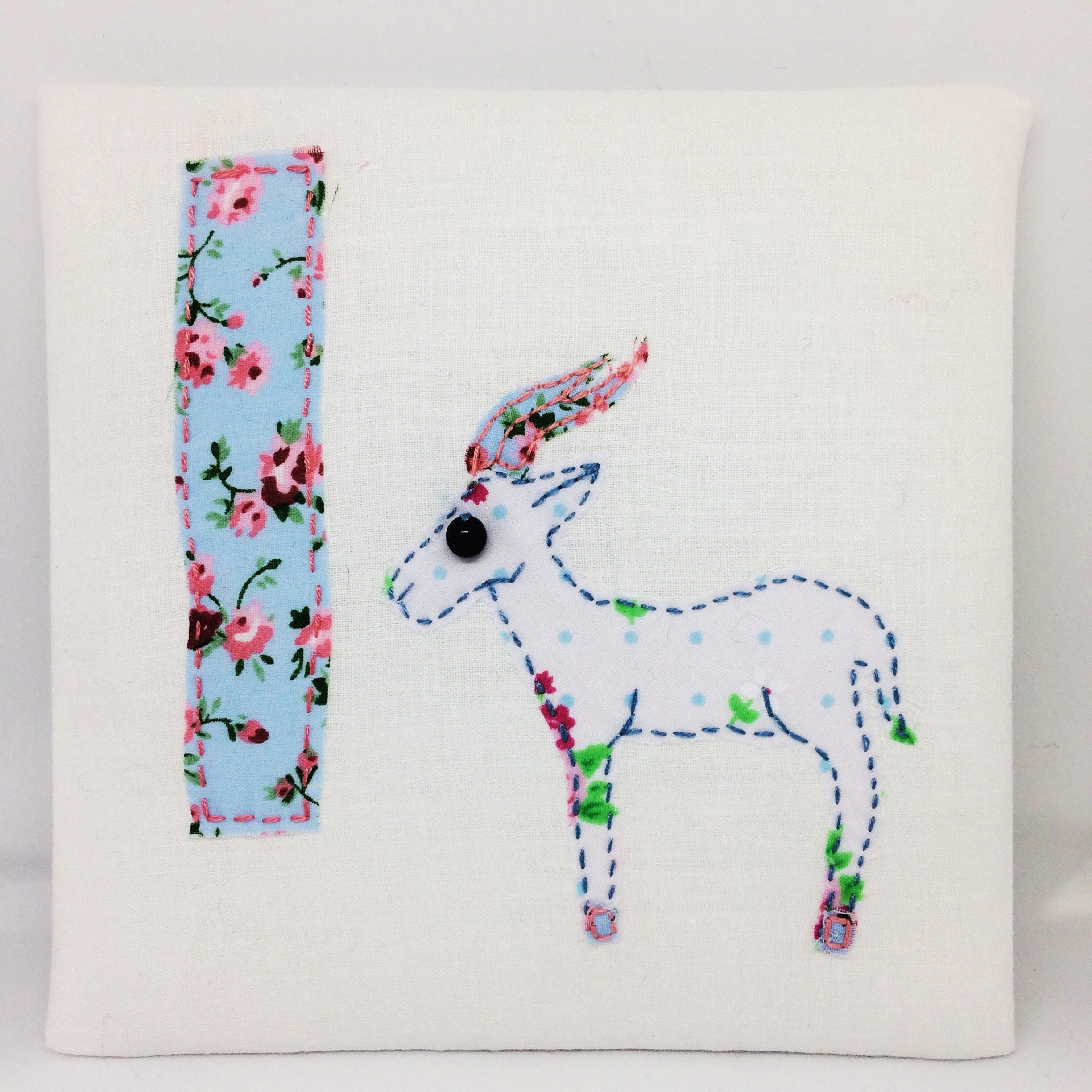Animal Alphabet: 'I is for Impala' Vintage Shabby | Etsy