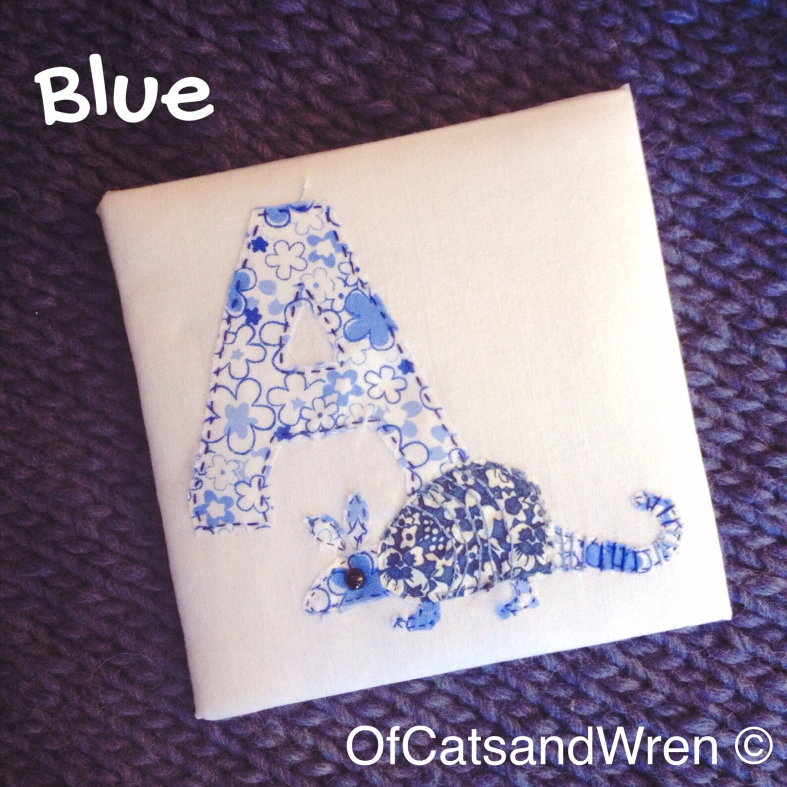 Patchwork Animal Alphabet: 'A is for Armadillo' Baby - Etsy