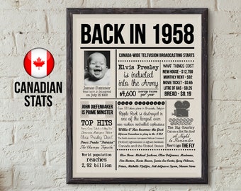 Fun facts 1958 | Etsy