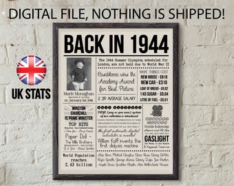 Back in 1944 Poster - Etsy