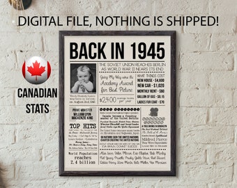 1945 Fun Facts - Etsy