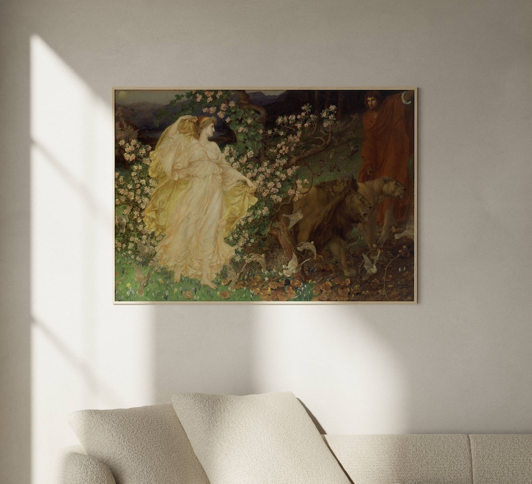 William Blake Richmond Venus and Anchises Pre-raphaelite Landscape ...