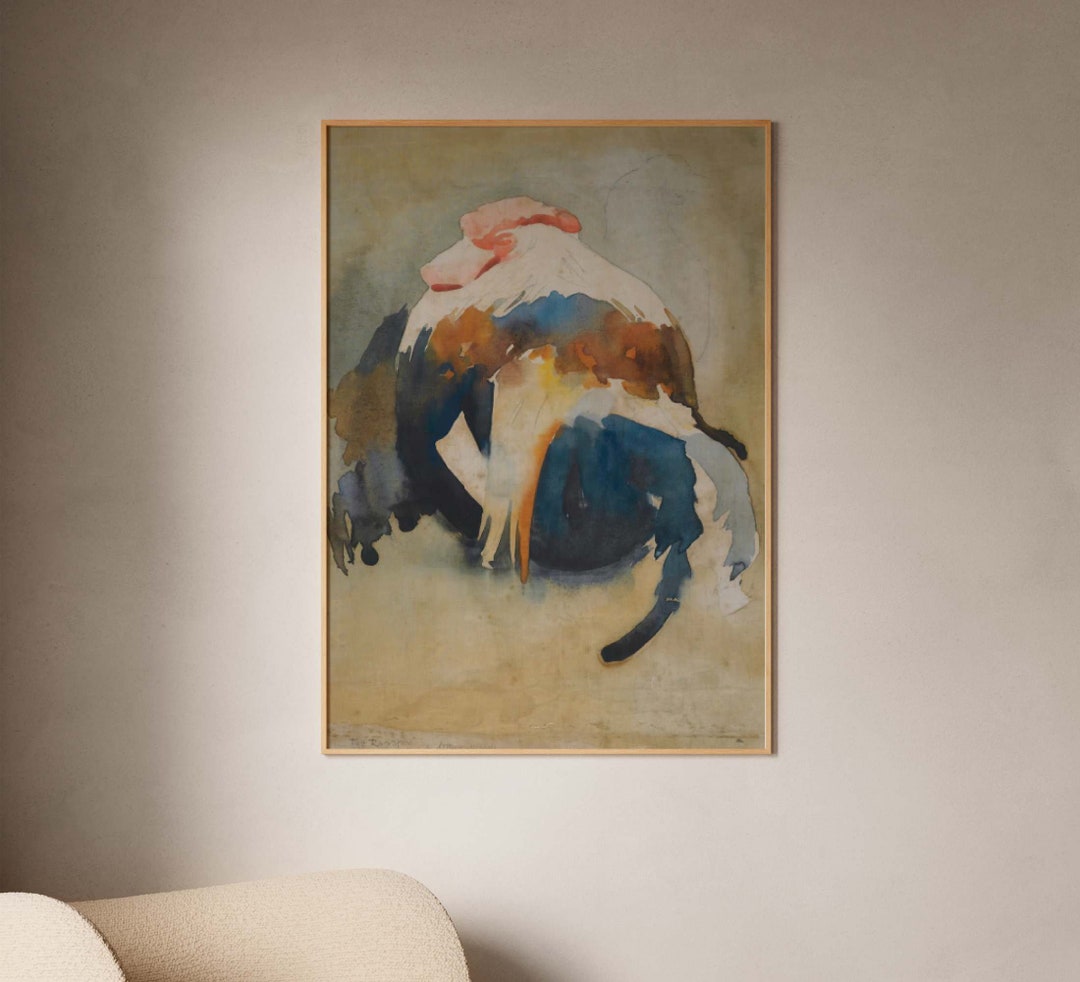 Arthur Melville the Rooster Historical Painting, Vintage Kitchen Print ...