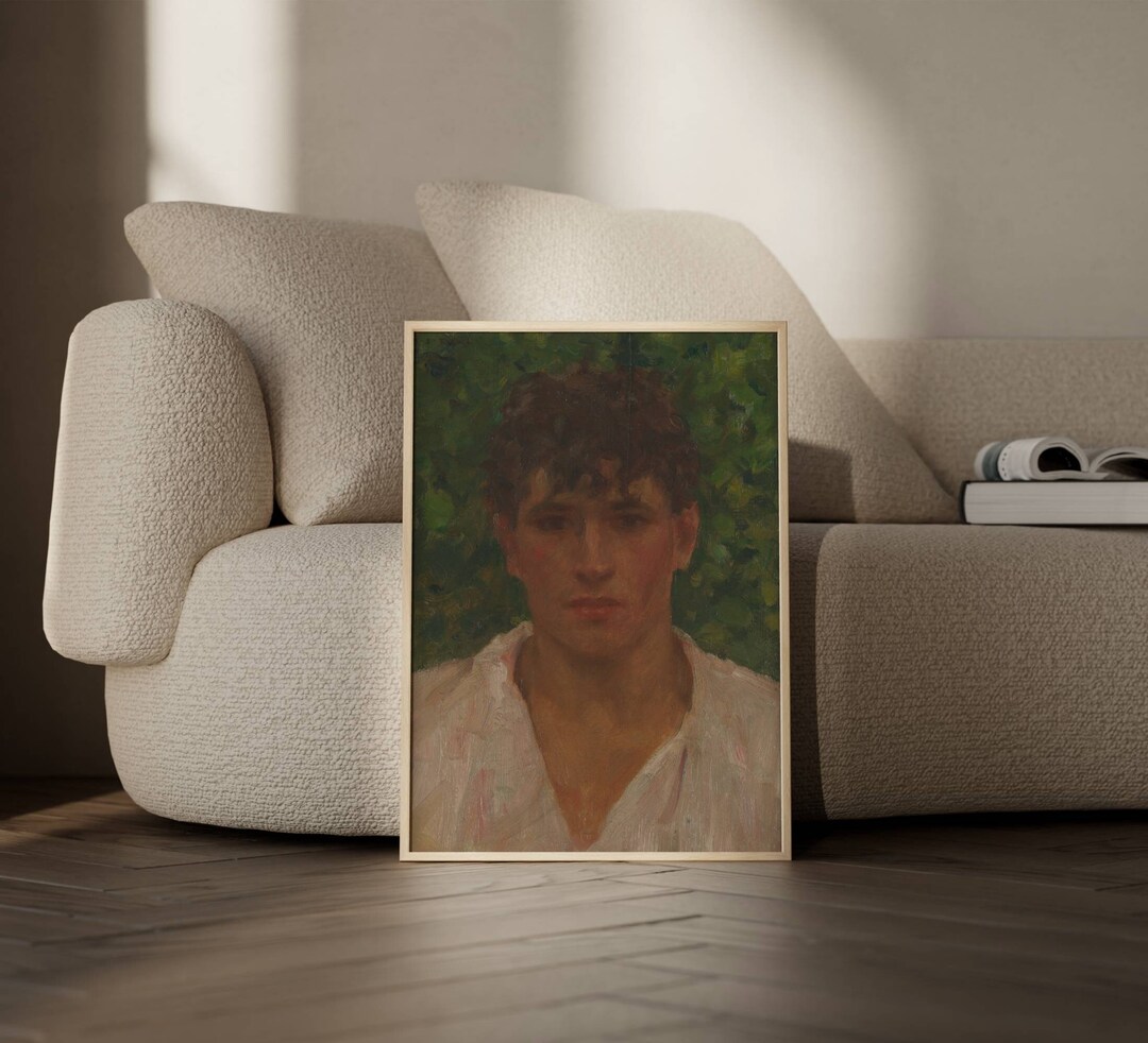 Henry Scott Tuke Portrait of a Young Man With Open Collar Painting ...