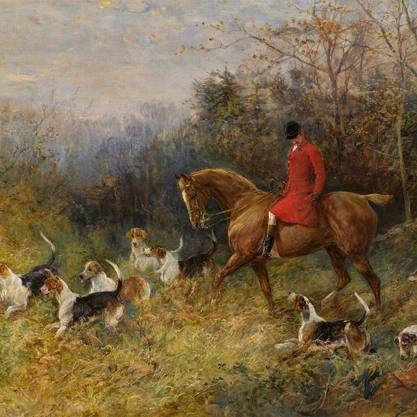Fox Hunt Painting - Etsy
