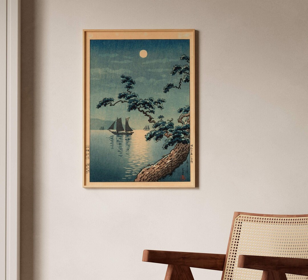 Maiko Sea Shore Tsuchiya Koitsu Woodblock Landscape Art, Tokyo Artwork ...