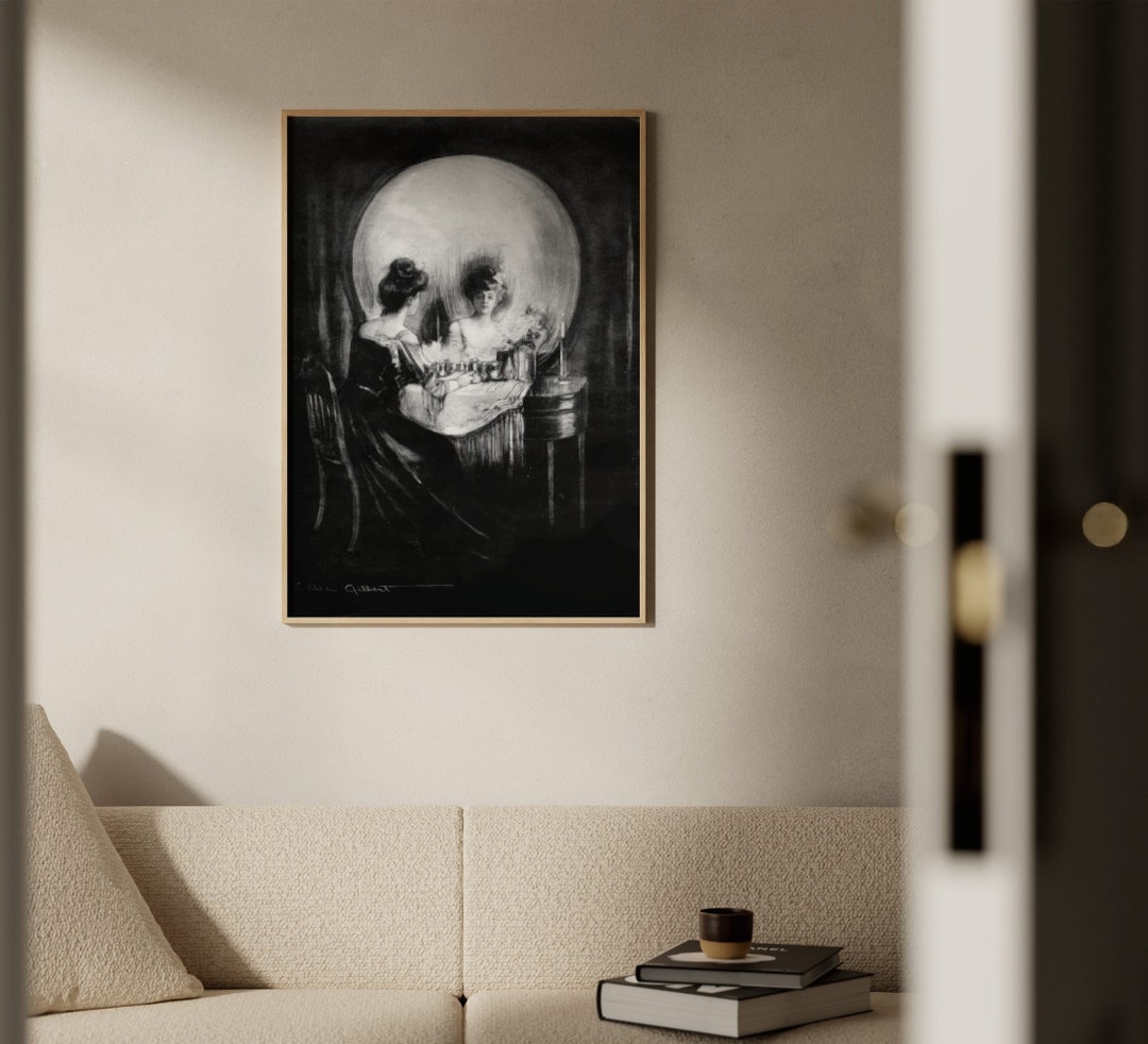 Charles Allan Gilbert All is Vanity Memento Mori Painting, Vintage ...