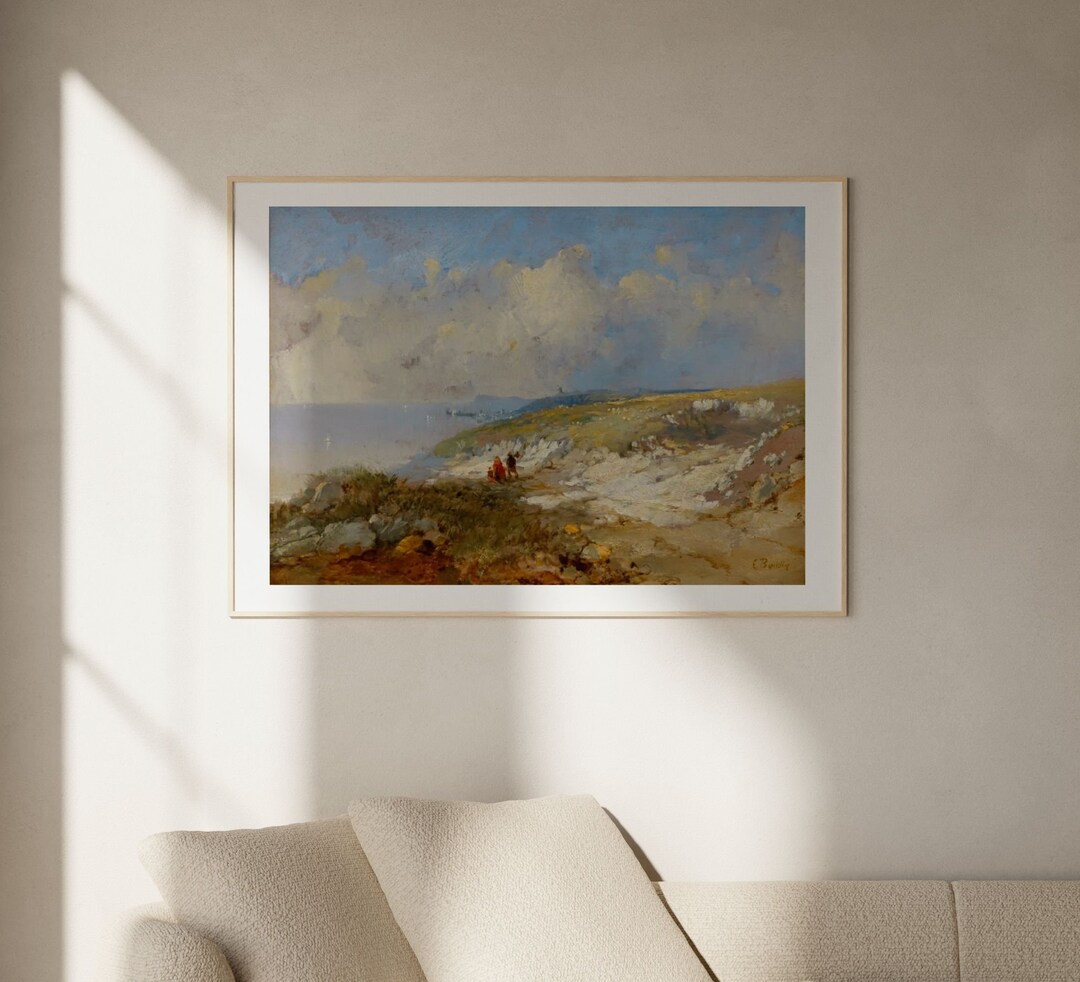 Louis Eugene Boudin the Cove Vintage Fine Print, Shoreline Poster ...
